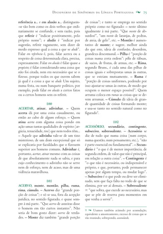 Dicionario de sinônimos da língua portuguesa | PDF