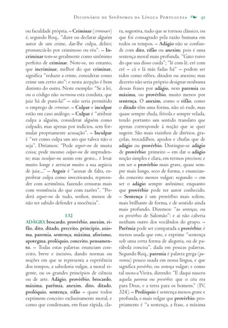 Dicionario de sinônimos da língua portuguesa | PDF