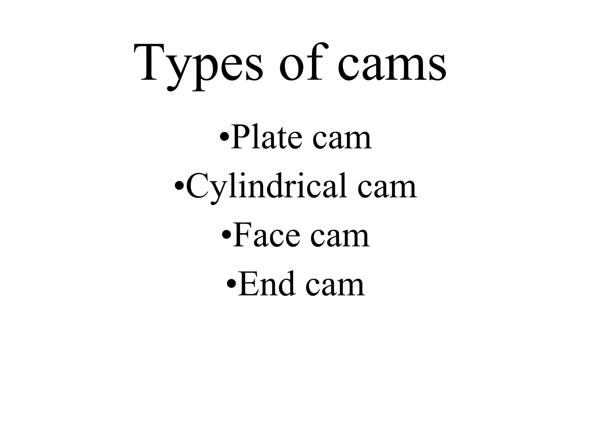 Cams and cam followers teacher | PPT