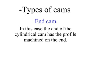 Cams and cam followers teacher | PPT