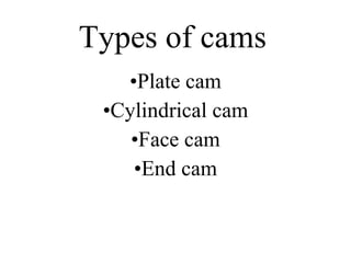Cams and cam followers teacher | PPT