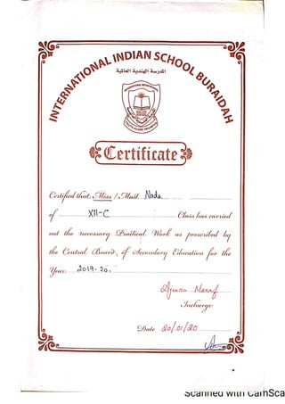 Physical Education Practical File Class XII CBSE | PDF