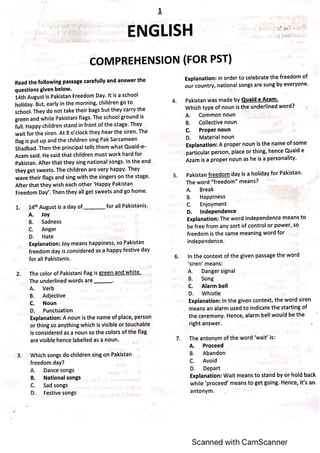 Comprehension Notes for PST JOB | PDF | Web Hosting | Internet