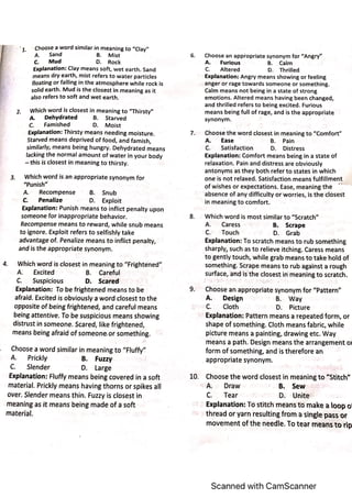 SYNONYMS NOTES FOR JEST AND PST JOB | PDF