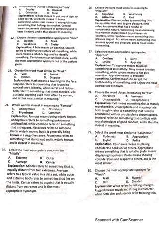 SYNONYMS NOTES FOR JEST AND PST JOB | PDF