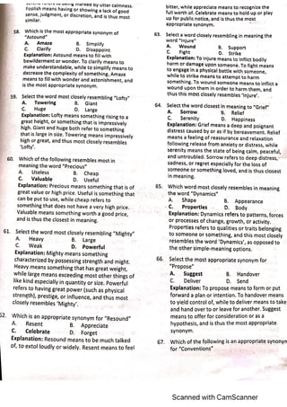 SYNONYMS NOTES FOR JEST AND PST JOB | PDF
