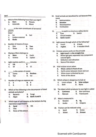 GENERAL SCIENCE NOTES FOR JEST AND PST TEST PREPARATION | PDF