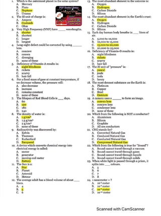 GENERAL SCIENCE NOTES FOR CCE,CSS,JEST AND PST AND OTHER TESTS ...
