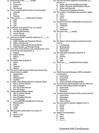 GENERAL SCIENCE NOTES FOR CCE,CSS,JEST AND PST AND OTHER TESTS ...