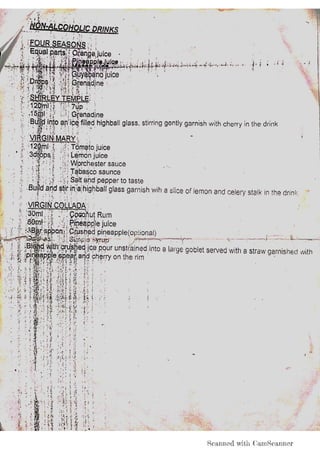 Bar Services and Management Module/sheet | PDF