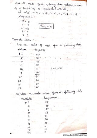 Measures of Central Tendency, Range | PDF