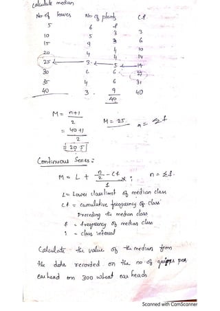 Measures of Central Tendency, Range | PDF