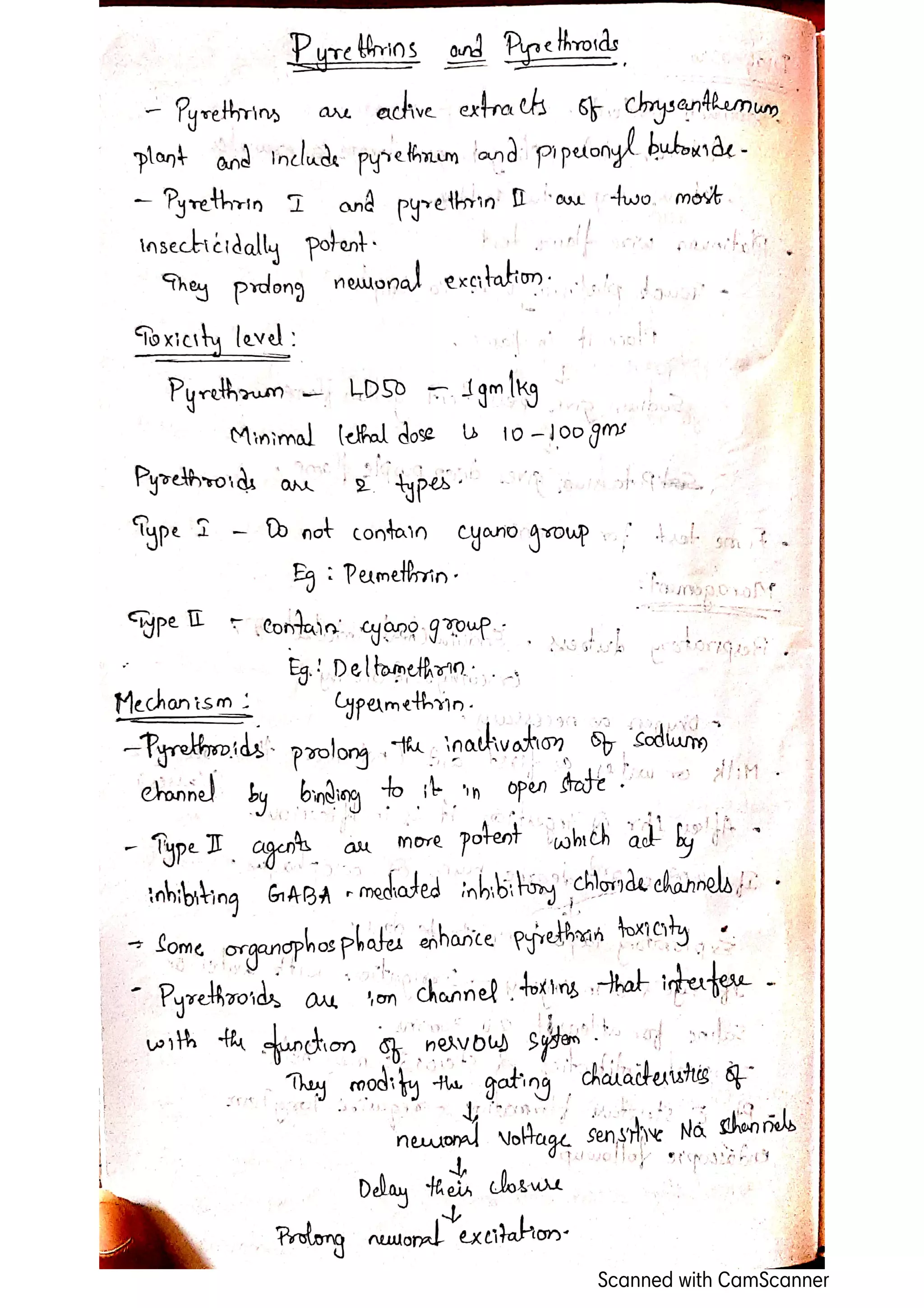Poisoning of Organophosphates, carbamates, organochlorides, pyrethrins ...