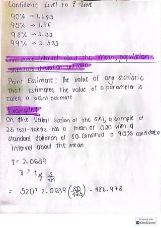 INTERVAL ESTIMATION STATISTICS NOTES .pdf