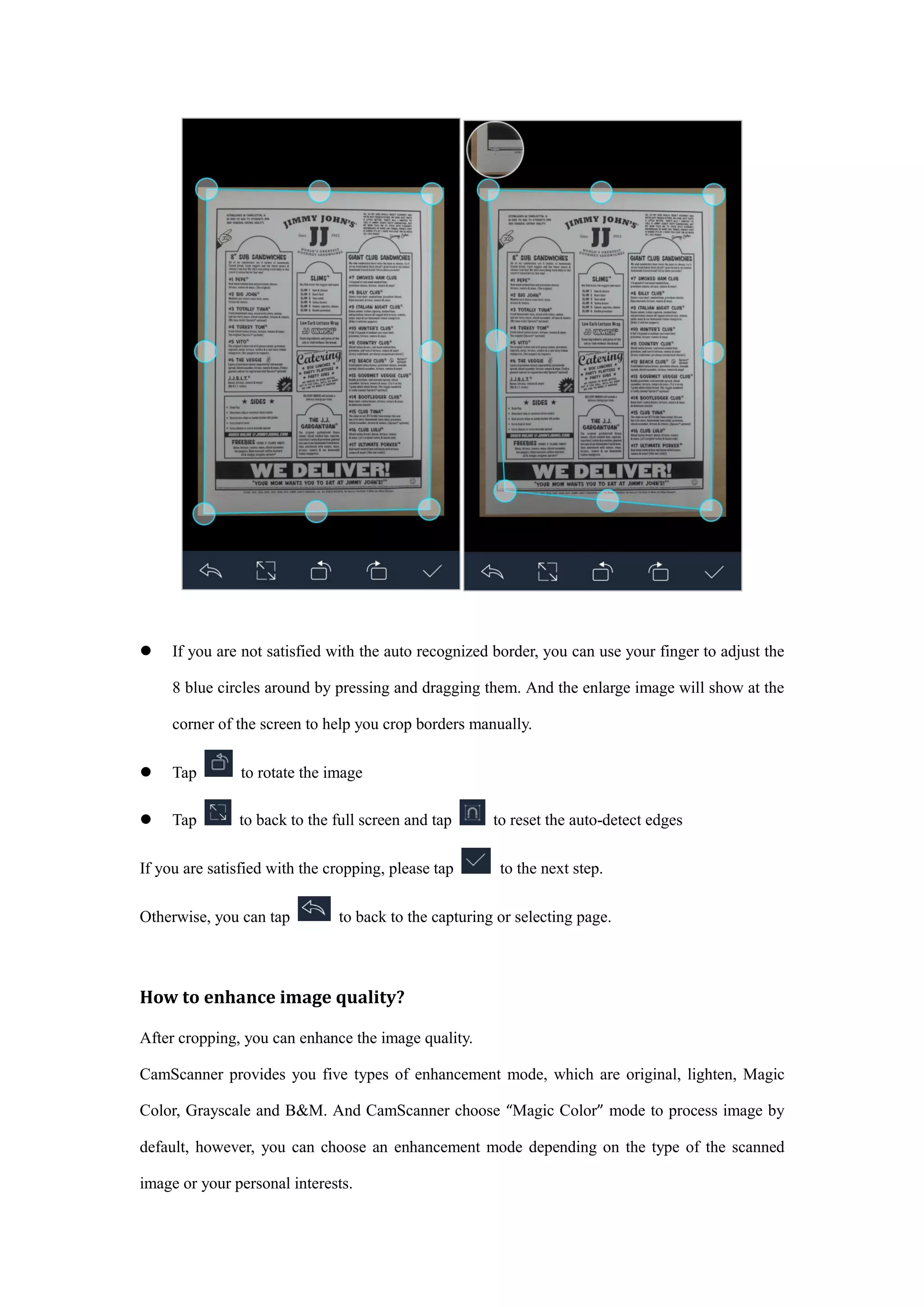 CamScanner Android Manual English | PDF