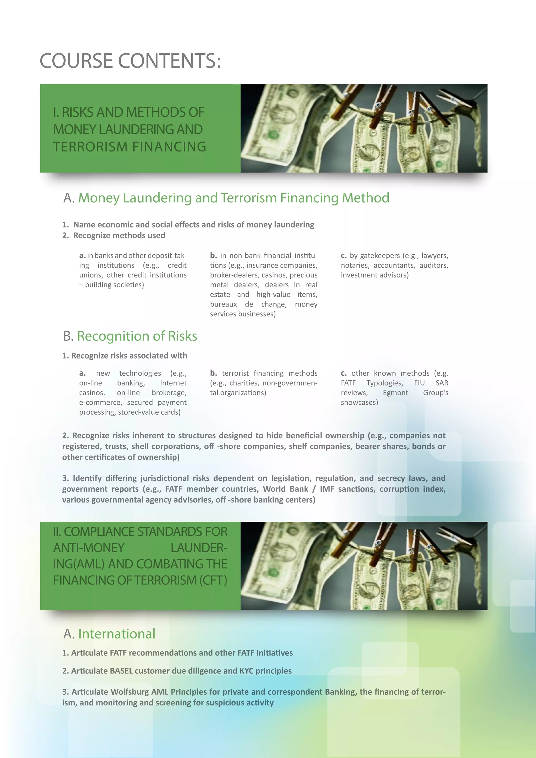 CAMS (Certified Anti-money Laundering Specialist) | PDF