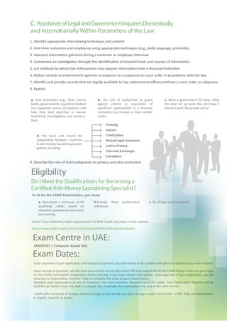 CAMS (Certified Anti-money Laundering Specialist) | PDF