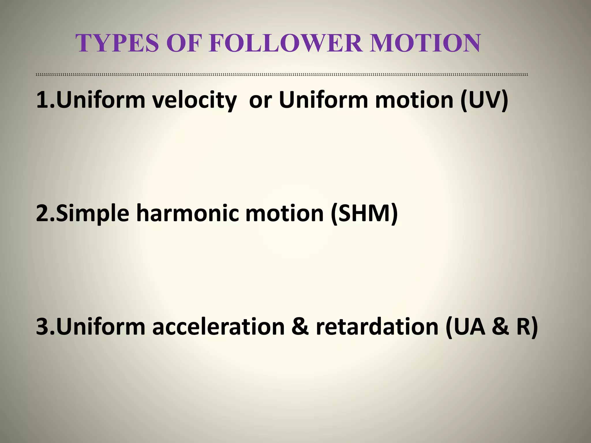 Cams and Followers | PPTX