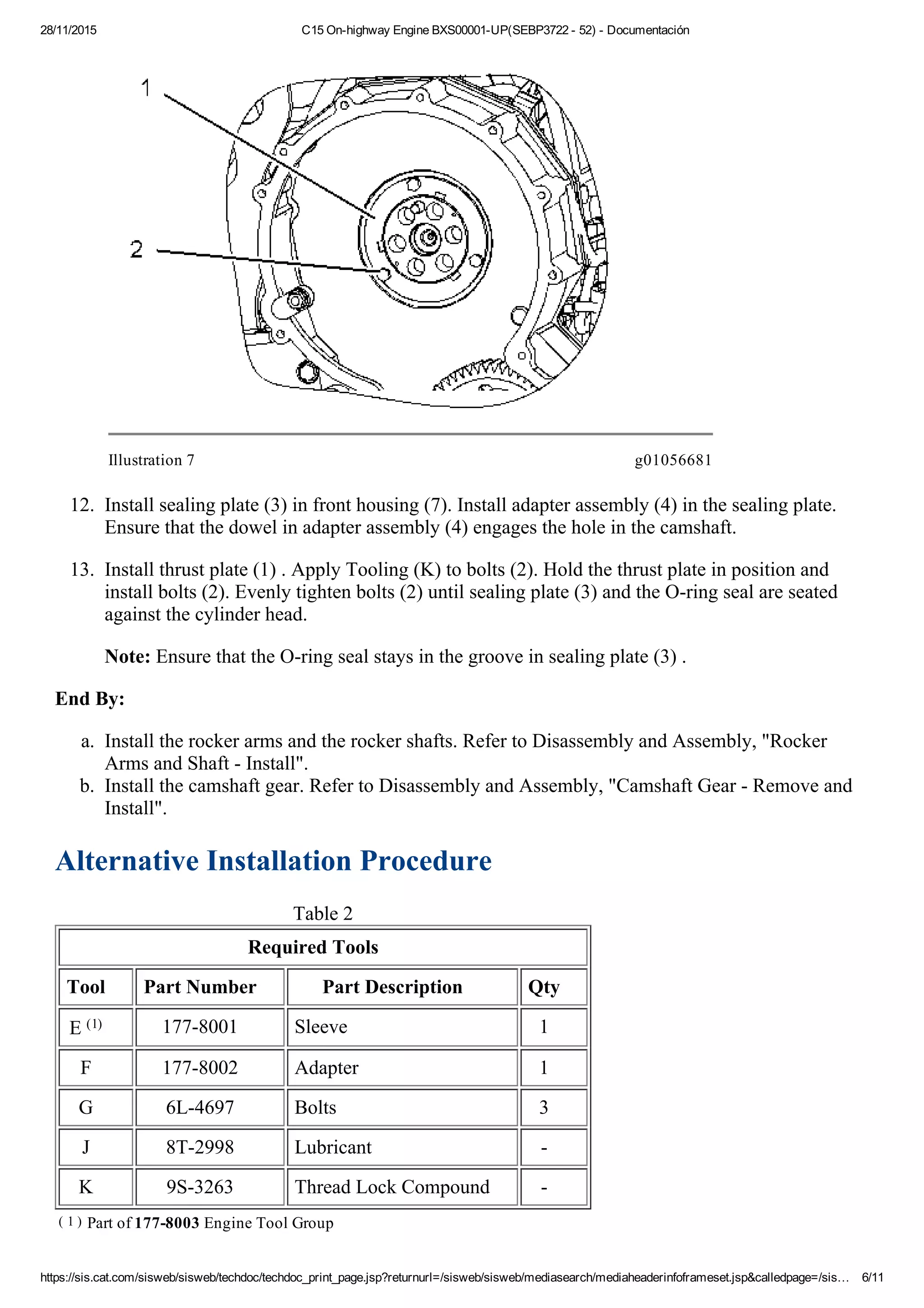 Camshaft install | PDF