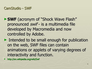 Cam Studio Introduction | PPT