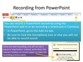 Camtasia made easy | PPT