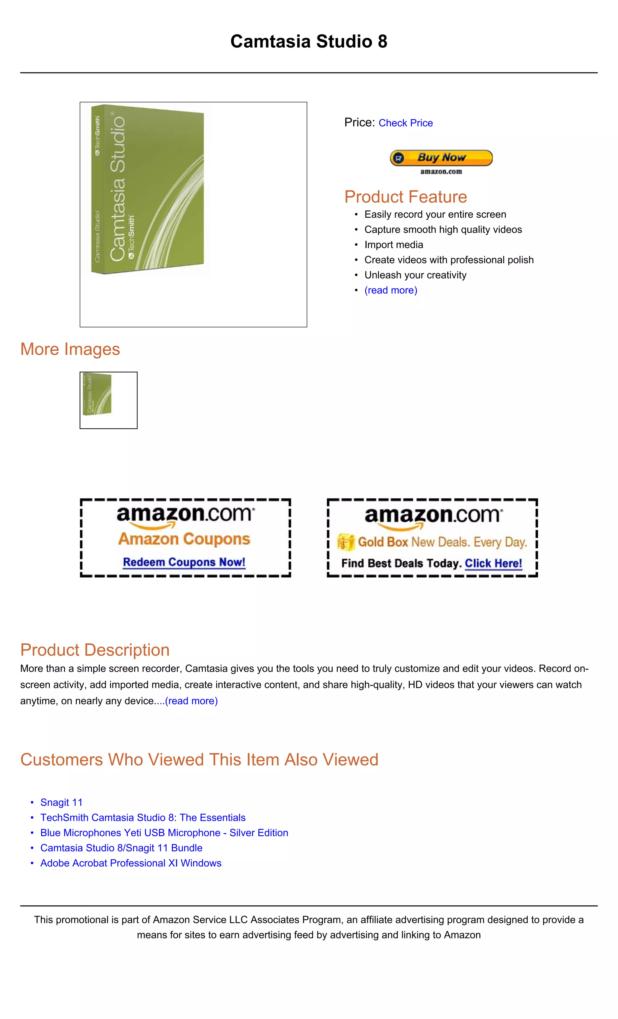 Camtasia studio 8 | PDF