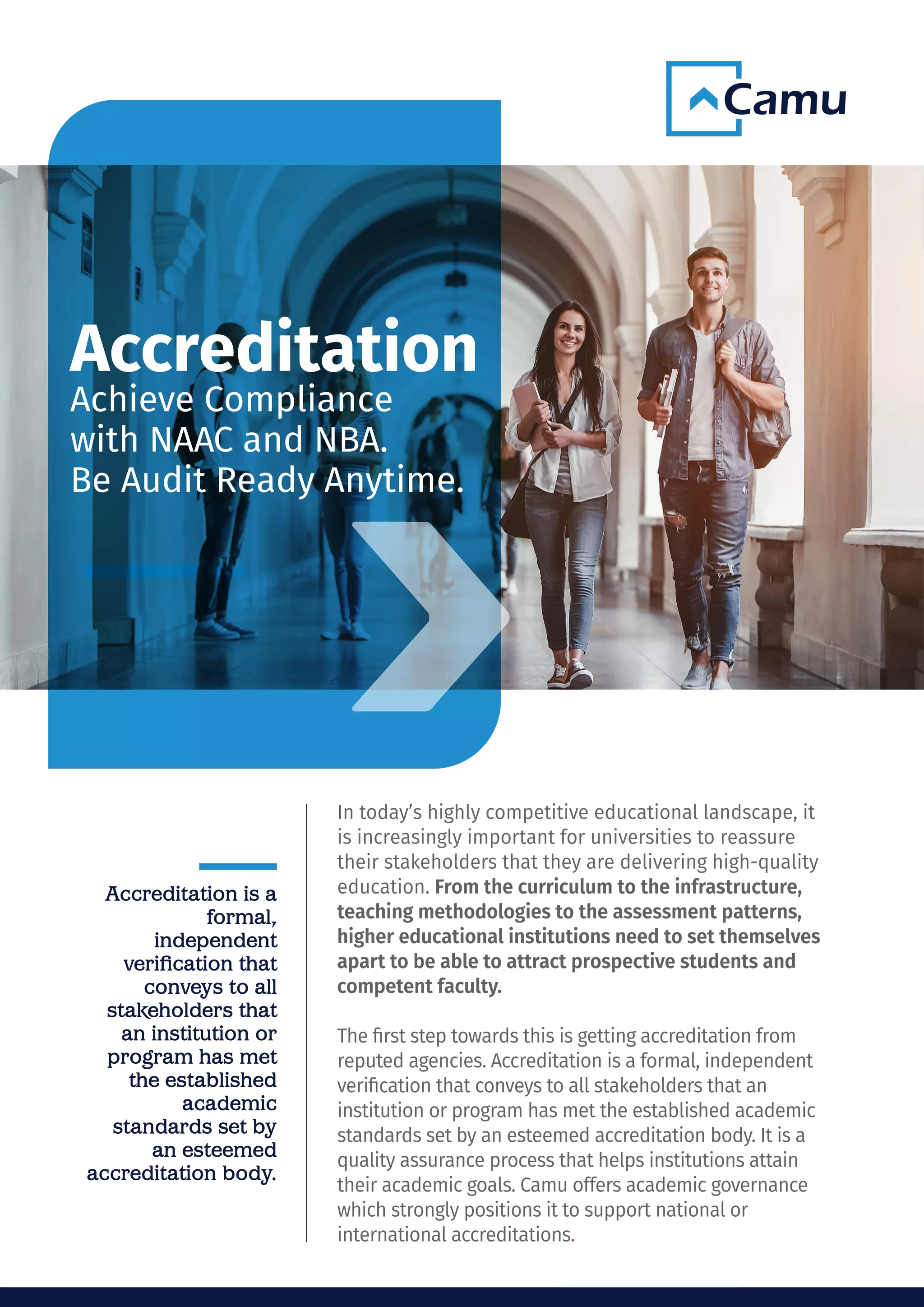 Camu accreditation brochure by Camu digital Cmapus | PDF