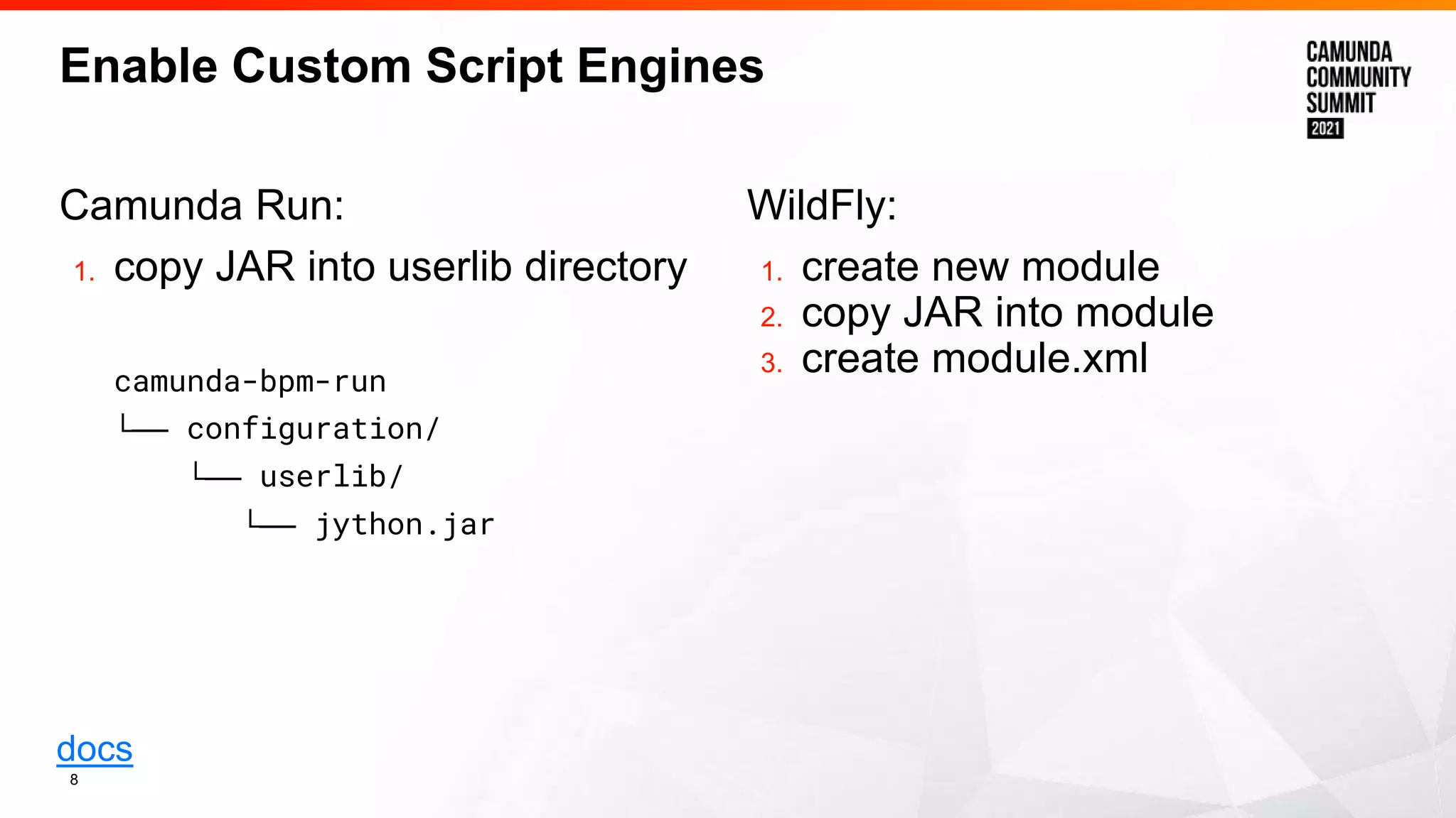Tips on how to build Camunda Run for production | PPTX