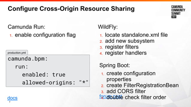 Tips on how to build Camunda Run for production | PPTX