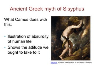 Albert Camus, Myth of Sisyphus (spring 2017) | PPTX