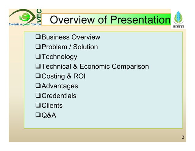 Camus sbt-presentation : Sustainable Water Solutions | PPT