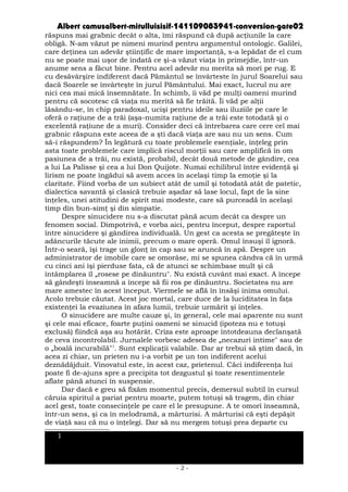 Camus Albert Mitul lui Sisif | RTF
