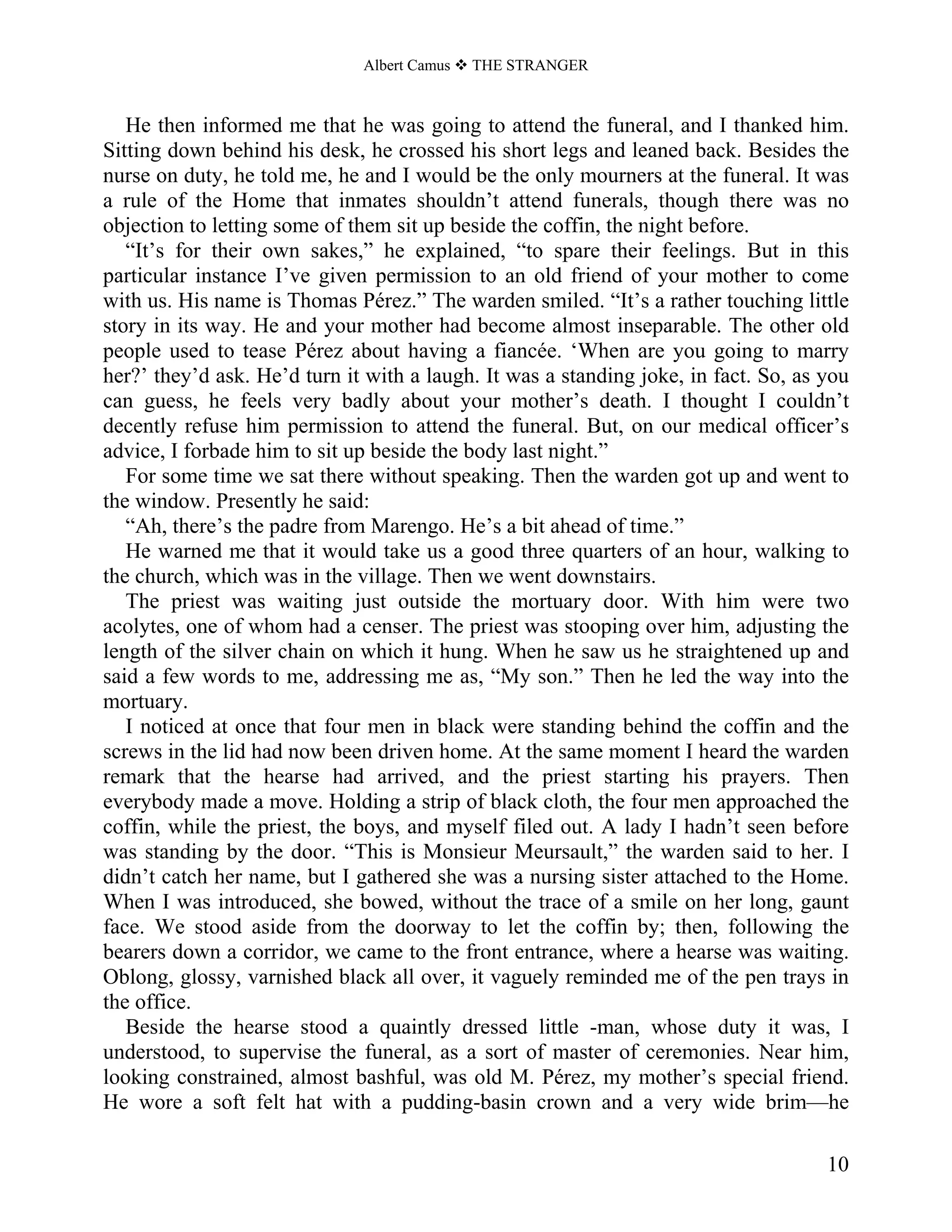Camus, albert the stranger | PDF