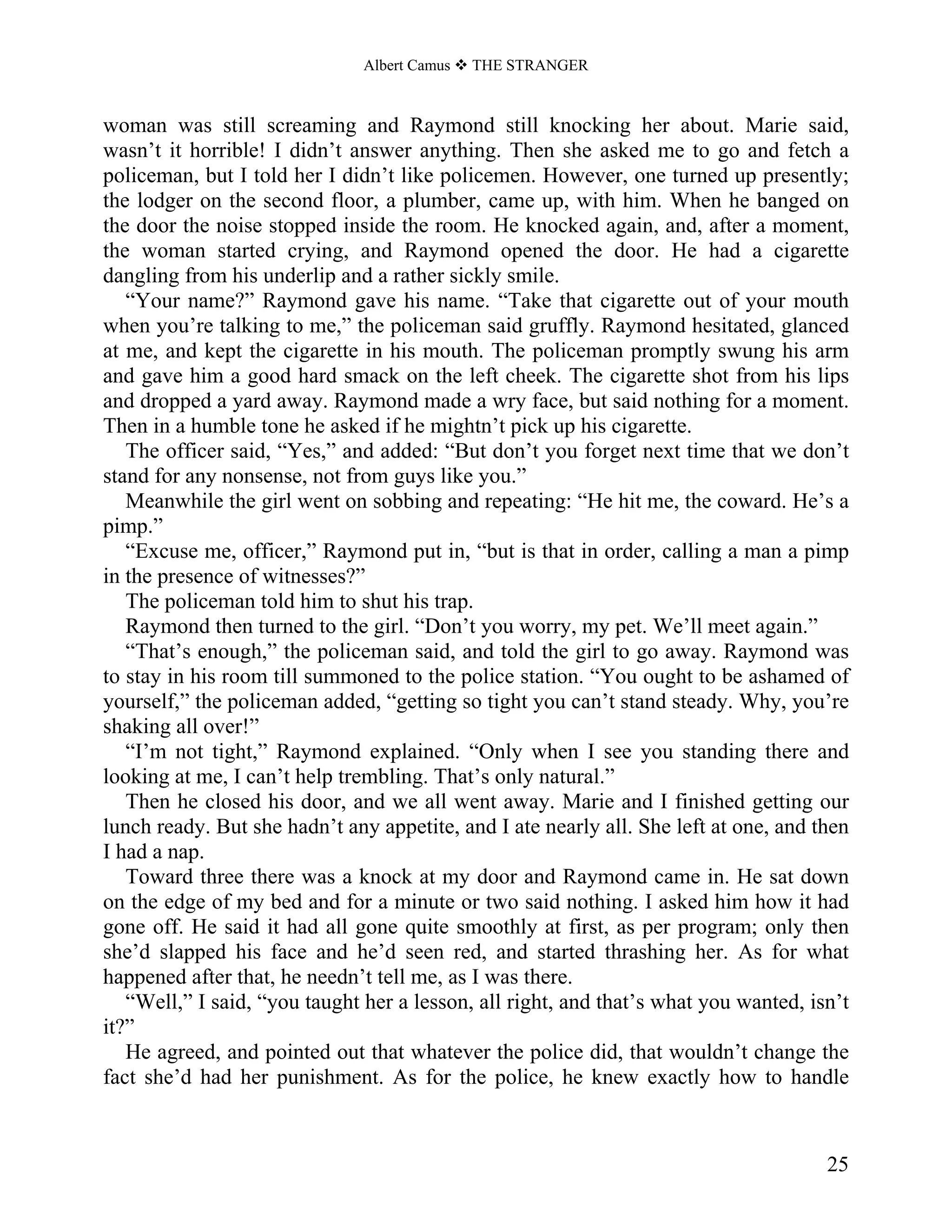 Camus, albert the stranger | PDF