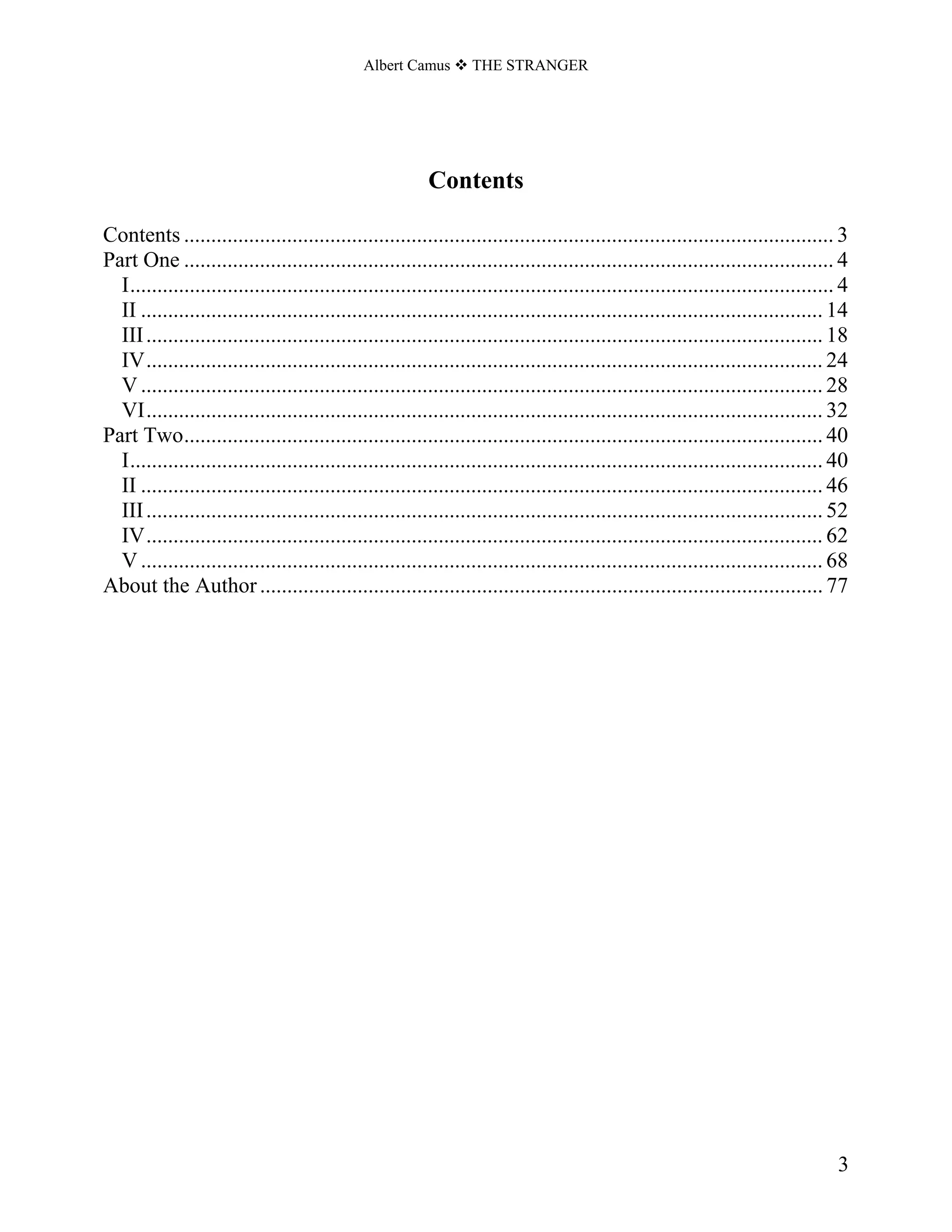 Camus, albert the stranger | PDF