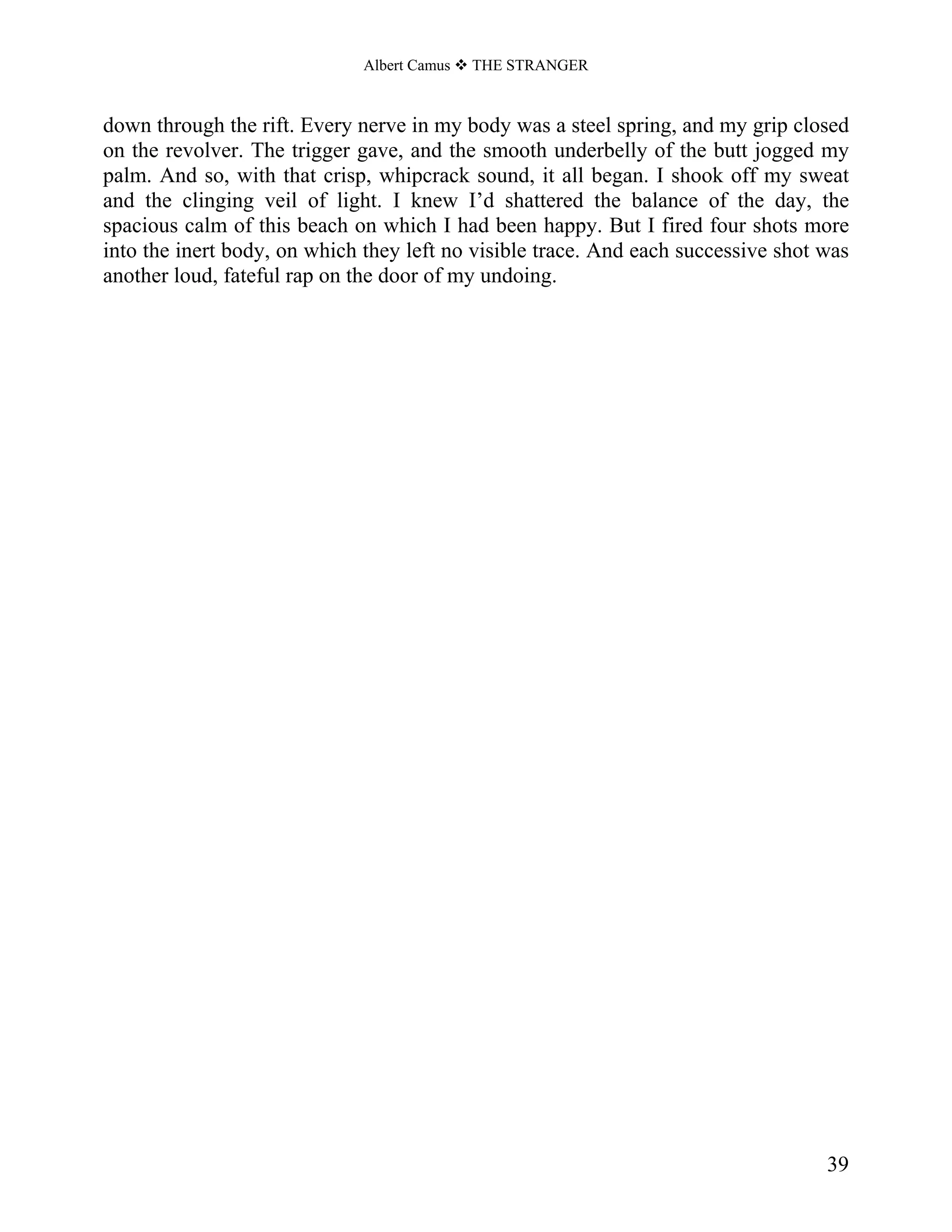 Camus, albert the stranger | PDF