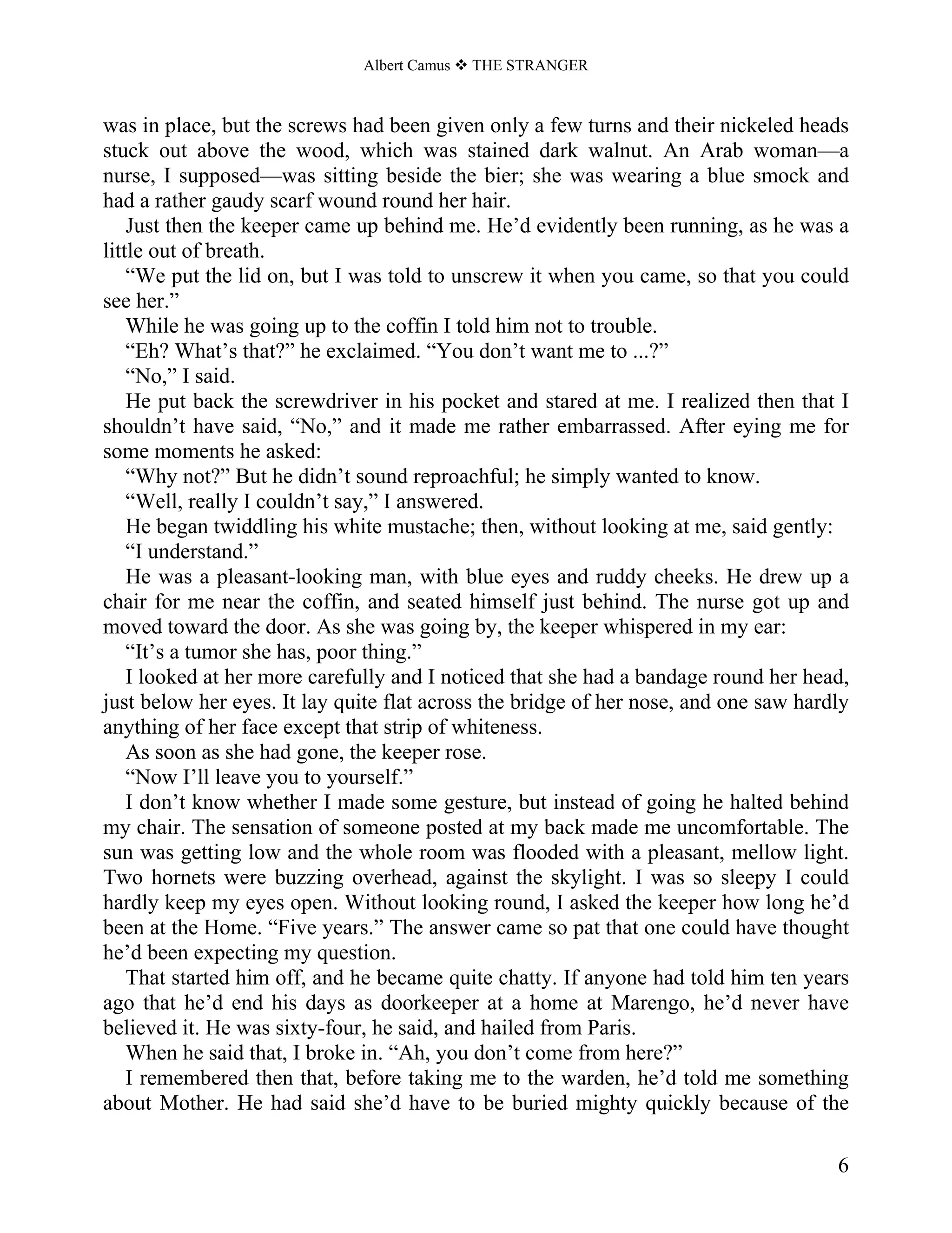 Camus, albert the stranger | PDF