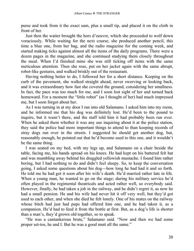 Camus, albert the stranger | PDF