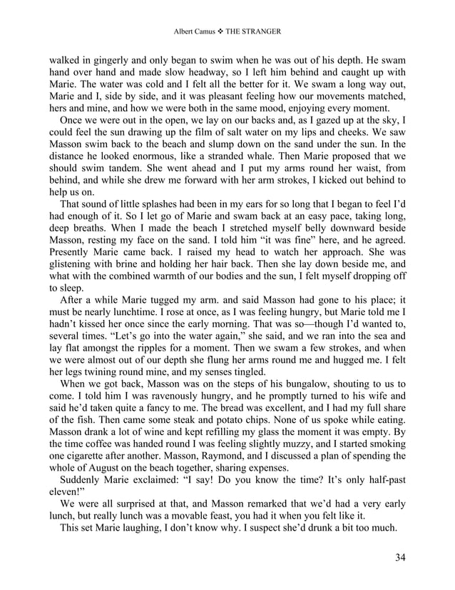 Camus, albert the stranger | PDF