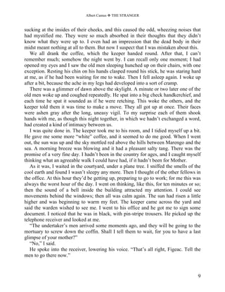 Camus, albert the stranger | PDF