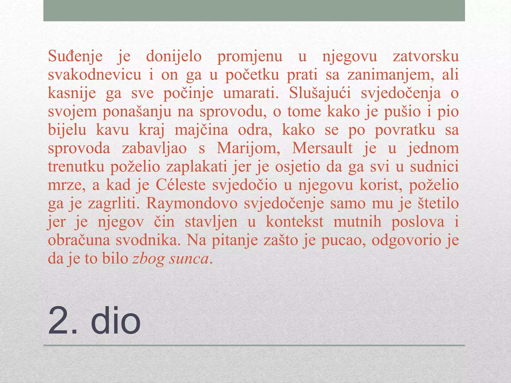 Albert Camus, Stranac | PPTX