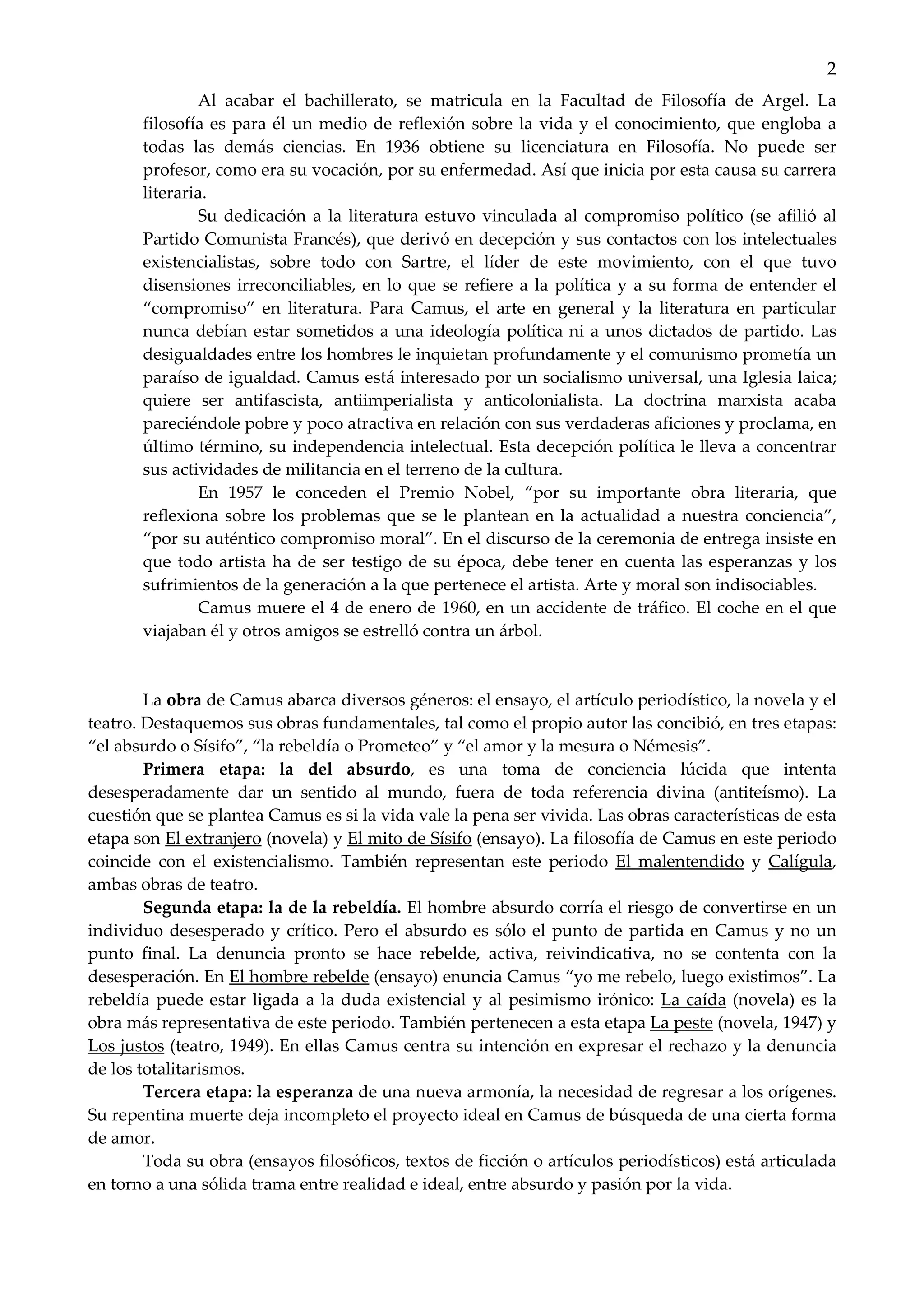 Camus los justos guía de lectura | PDF