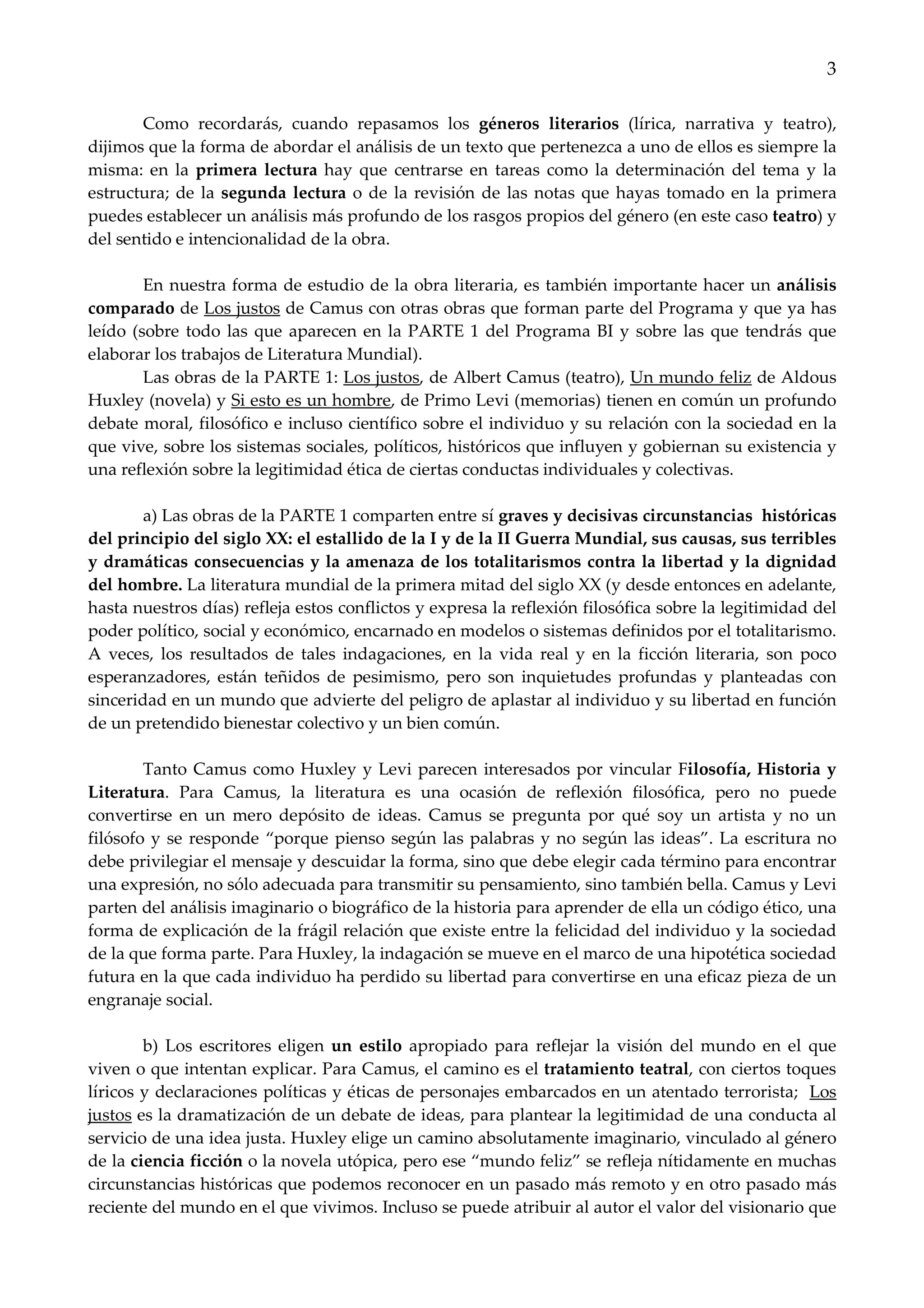 Camus los justos guía de lectura | PDF