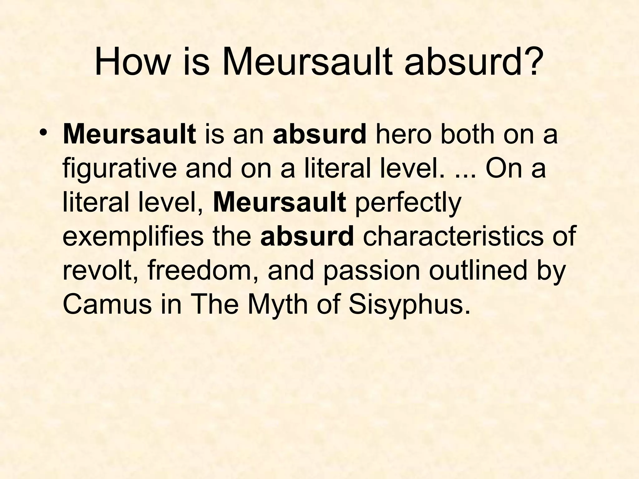 Camus theory of absurd | PPT