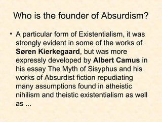 Camus theory of absurd | PPT