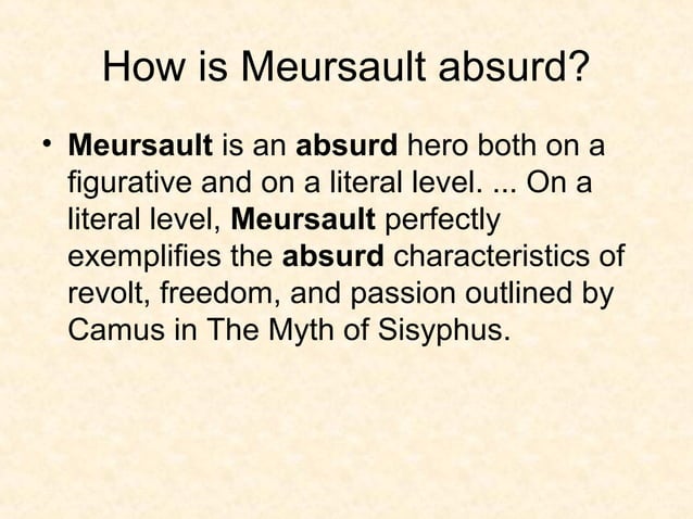 Camus theory of absurd | PPT | Atheism | Religion & Spirituality