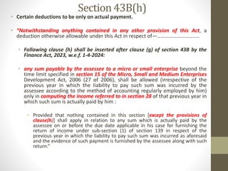 CA M VISHNUKUMAR - Section 43BMSME..pptx | Free Download