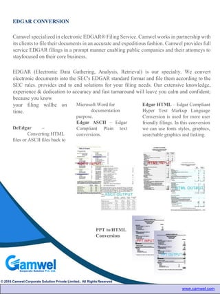 Camwel-profile Software Solution Company | PDF