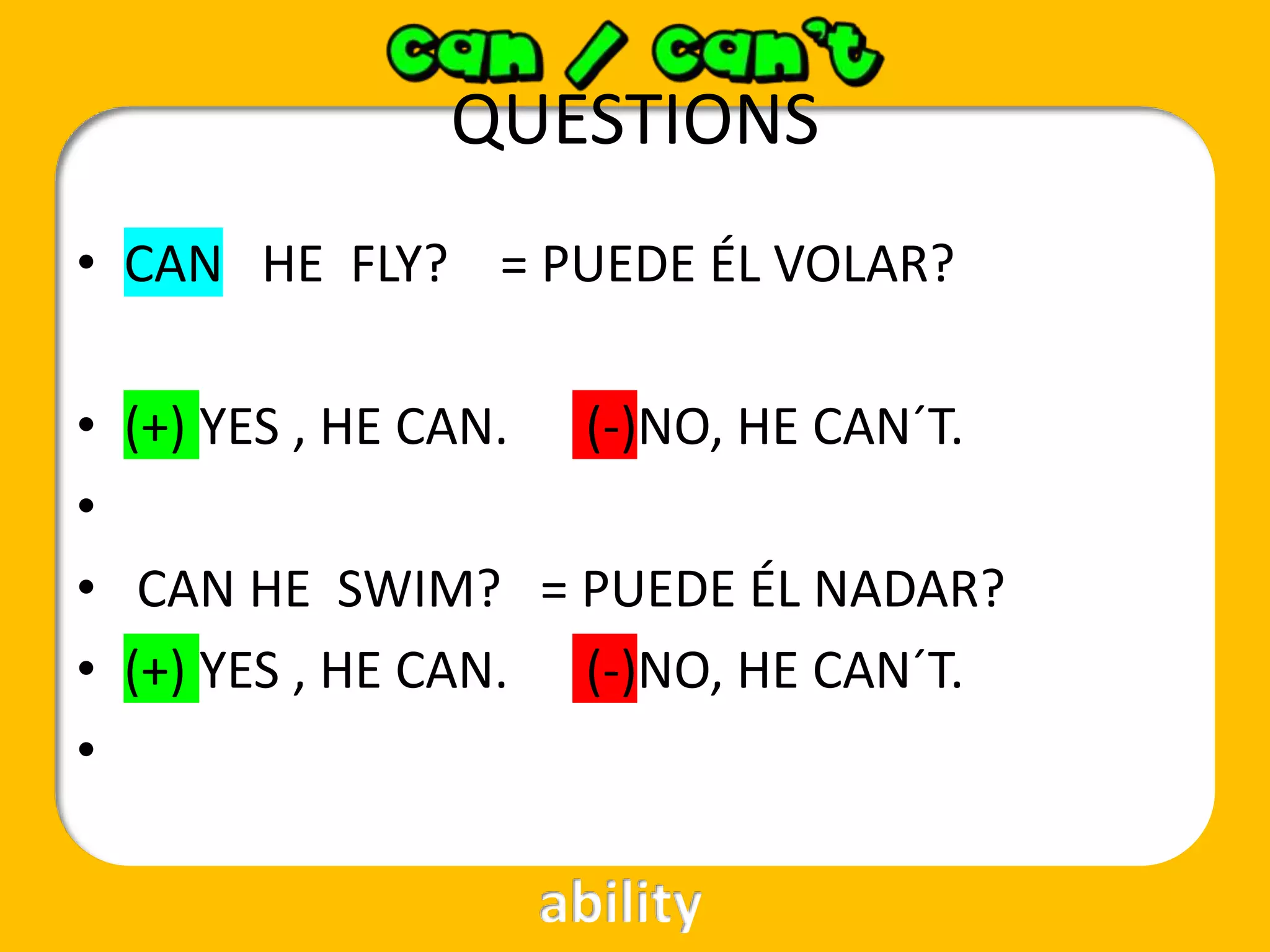 CAN-CAN´T.pptx | Birds | Pets