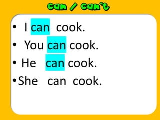 CAN-CAN´T.pptx | Birds | Pets